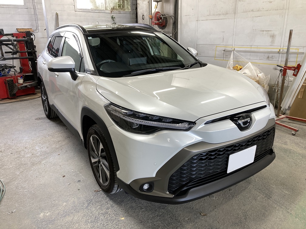 カローラクロス RAV CROSS フロントフェイスキット取付 | 車のことなら丸ごと任せて安心のカーメイトサクセス